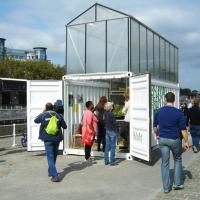 China Multi-Span Agricultural Greenhouses JX Container Greenhouse for Eco-Friendly Growing for sale