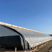 China Arched Roof Aquaculture Vegetable Film Sunlight Greenhouse for US Strawberry Flower for sale