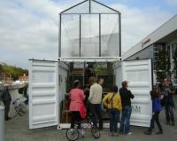 China Hydroponics Cultivation Method 40hq Reefer Container for Leafy Vegetable Greenhouse for sale