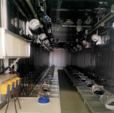 China Greenhouse Hydroponic Vertical Farming Container System in 40FT Container 40HQ Reefer for sale