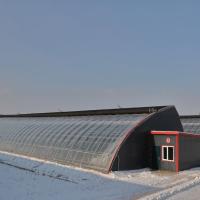 China Humidity Controlled Sunlight Greenhouse for Large Tomato Cucumber Cultivation in Sand for sale