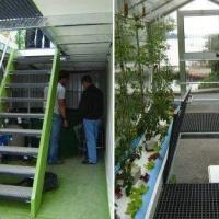 China High Humidity Vertical Farming Hydroponic Container Greenhouse For Vegetables for sale