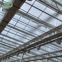 China Garden Vegetables and Flowers Arched Roof Glass Greenhouse with Hydroponics System for sale
