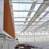 China Hot Water Heating Multi-Span Seedling Glass Greenhouse for Hydroponics Stromal Control for sale