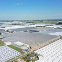 China State-of-the-Art Glasshouse Large Glass Covered Water Sprayer for Controlled Humidity for sale