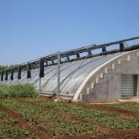 China Aquaculture Double Arch Beam Sunlight Greenhouse with Snow Vibrator in Heavy Snow Area for sale
