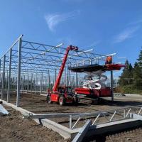 China 100.000kg Package Gross Weight Glass Greenhouse Hydroponics System with Drip Irrigation for sale