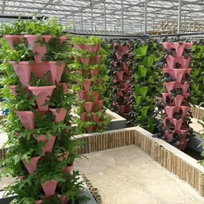 China Large-Scale Farming Greenhouse Hydroponic System featuring Temporary Heating Method for sale