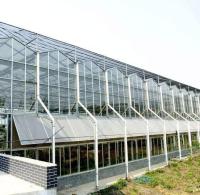 China Hydroponics Cultivation Method Commercial Heating Garden Glass Greenhouse for Plants for sale