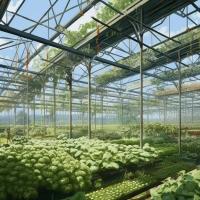 China Customized Floral Glass Greenhouse for Cultivating Blooms Roofing Shape a Type Roof for sale