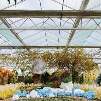 China Single Layer Glass Greenhouse for Vegetable Farming Enhance Your Farming Efficiency for sale
