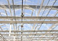 China 80.000kg Package Gross Weight Glass Greenhouse with Hydroponics and Shipping Cost for sale