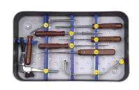 China Gather ACDF Spine Surgery Anterior Cervical Plate Instrument Set Screw Tray for sale
