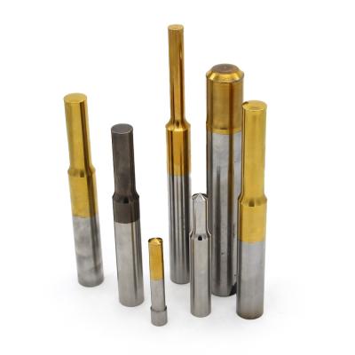 China TiN Coated HSS Stamping Punch Pin M2 M42 M35 Precision Die Parts OEM Custom for sale