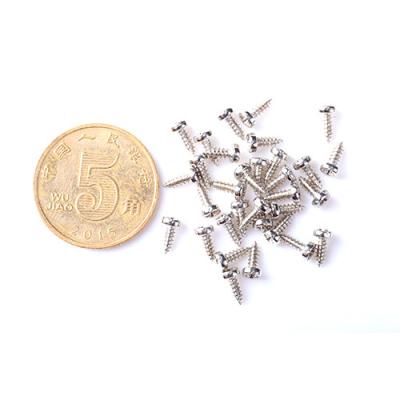 China High Precision Screw TIN Coating fastener Micro Screw Pan Head Cross Recessed Sharp Tailed Micro Screw for Glasses for sale