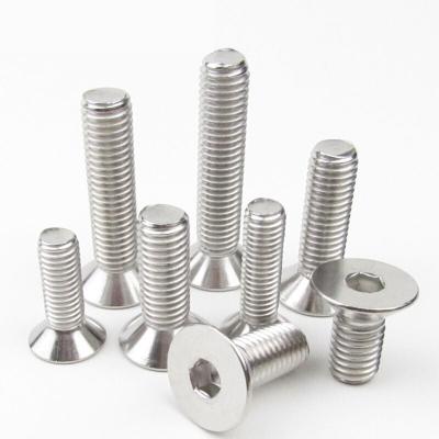 China Fasteners DIN7991 Countersunk Hex Cap Machine Screw for Chemical Factory for sale