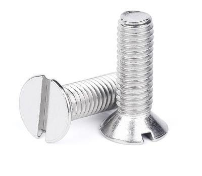 China Supplier GB68 DIN963 Stainless Steel Machine Flat Head Micro Screwsstuds for sale