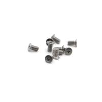 China Precision Micro Screw Flat Head Cross Recessed Machine Screw Carbon Steel M0.5 M3.0 for sale