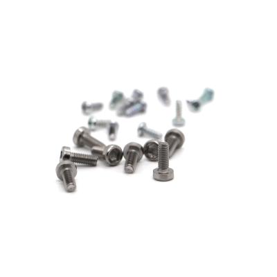China Custom Ultra Low Profile Screw M2 M3 M4 Precision Thin Head Hex Socket Micro Screw 0.5-3.0mm Diameter for sale