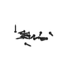 China M0.5 Miniature Self-Tapping Screws Carbon Steel Black Oxide Flat Head for Camera Precision for sale