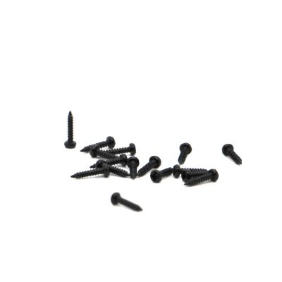 China M0.5 Miniature Self-Tapping Screws Carbon Steel Black Oxide Flat Head for Camera Precision for sale