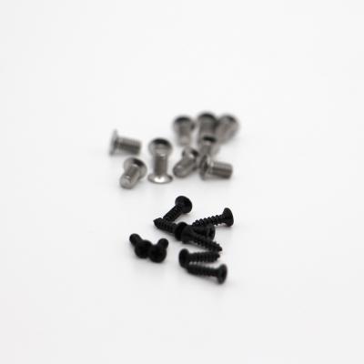 China M0.5-M3 Titanium Grade 2 Anodized Blue Micro Flat Head Screws for Diving Watches Customized Service for sale