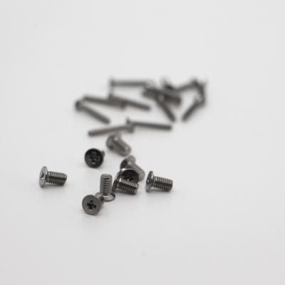 China M0.5-M3 Precision Micro Screws Countersunk Head for Aerospace Applications ISO 9001 Certification for sale