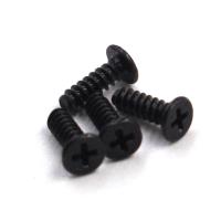China M1.7x5mm Black Zinc Steel Phillips Cross Machine Screws ISO9001 for sale