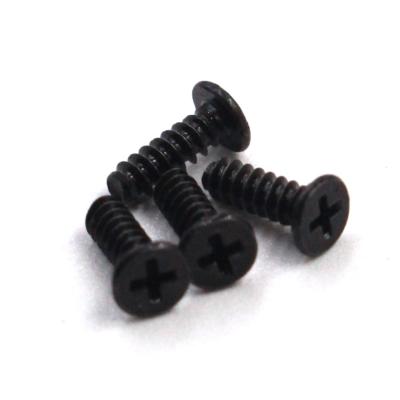 China M1.7x5mm Black Zinc Steel Phillips Cross Machine Screws ISO9001 for sale