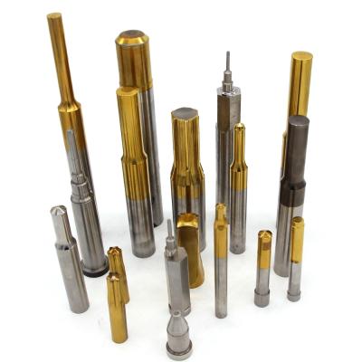 China Tungsten Carbide Punch Pin TiN Coating HSS M2 M42 M35 Hardness HRA60-68 for sale
