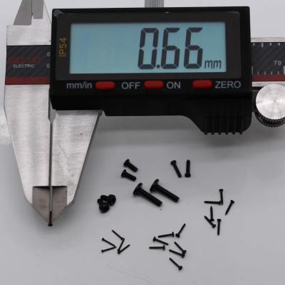China Precision Micro Self-Tapping Screw M0.5 M3.0 Stainless Steel Pan Head for Industrial Electronics for sale