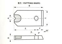 China Tungsten Carbide Die Cutting Knife ISO 9001 Certified for Screw Wire Cutter with 30T-160T Press Capacity for sale