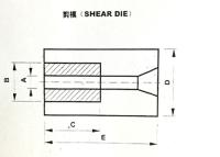 China Customized Cutting Shear Die with ±0.01mm Tolerance and SKD61/DIN1.2344 Shell for 1-40mm Holes for sale