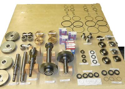 China Centrifugal Pump Spare Parts 2 Inch Impeller Shaft Bearing Seal Repair Kit for sale