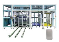 China Fully Auto Empty Bottle Palletizer Machine 220V For Stacking Chemical Drum for sale