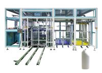 China Full Auto Empty Bottle Palletizer Machine For Irregular Shaped Containers for sale
