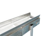 China Industrial Machine Base Scrap Handling Conveyor With POM Chain Plate 370W for sale