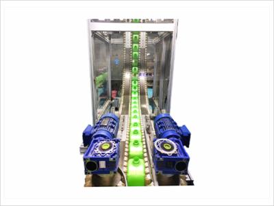 China Clamping And Lifting Chain Flexible Conveyor For Empty Plastic Bottles 16.48m/min for sale