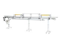China 85mm Width Flexible Plastic Bottle Chain Conveyor Machine Modular Structure for sale