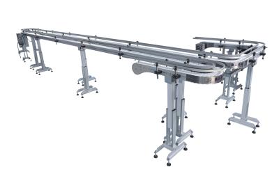 China 65mm Width Flexible Chain Conveyor line For Plastic Bottle for sale