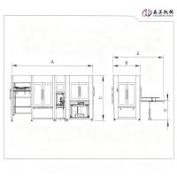China Automatic Paper Tray Stacker Controlled By 20 Axis Bus Servo Motor for sale