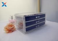 China Layer Customized Acrylic Makeup Drawer Organizer / Acrylic Storage Organizer for sale