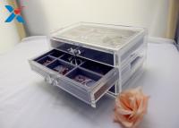 China Layer Customized Acrylic Makeup Drawer Organizer / Acrylic Storage Organizer for sale