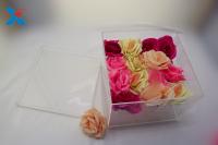 China Clear Lid Acrylic Flower Box Luxury Plexiglass Flower Box Eco - Friendly for sale