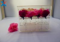 China Clear Lid Acrylic Flower Box Luxury Plexiglass Flower Box Eco - Friendly for sale
