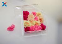 China Clear Lid Acrylic Flower Box Luxury Plexiglass Flower Box Eco - Friendly for sale