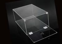 China Shoe Box Packing Clear Acrylic Display Case With Magnets Lid Sneaker for sale
