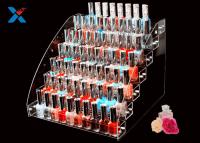 China Nail Polish Counter Acrylic Display Rack Showcase Multi Tiered Good Chemical Resisdence for sale