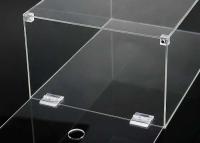 China Shoe Box Packing Clear Acrylic Display Case With Magnets Lid Sneaker for sale