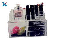 China Eco Friendly Acrylic Makeup Organiser With Drawers Display Storage Box for sale